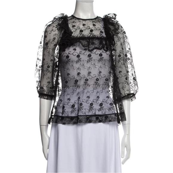 Simone Rocha | Tops | Simone Rocha Sheer Top | Poshmark